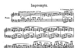 Impromptu No. 3 Piano - Sheet music - Cantorion - Free sheet music ...