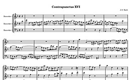 The Art of Fugue Contrapunctus XII - Canon alla Ottava - Harpsichord ...