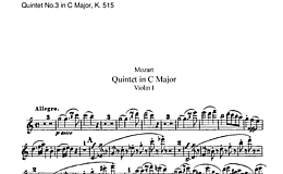 String Quintet No. 3 Full Score - Violin, Violin, Viola, Viola, Cello ...