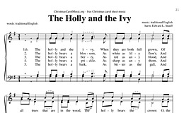 The Holly and the Ivy Piano - Sheet music - Cantorion - Free sheet ...