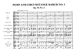 Pomp and Circumstance March No. 1 Full score - Orchestra - Sheet music ...