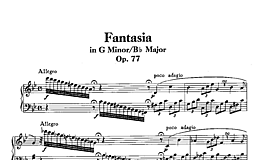 Choral Fantasy In C Minor Full Score Piano Chorus Orchestra Sheet