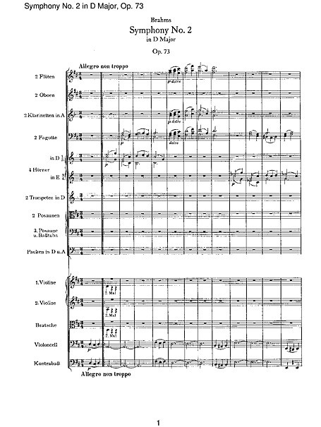 Symphony No. 2 Full Score - - Sheet music - Cantorion - Free sheet ...