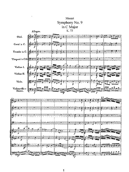 Symphony No. 9 Full Score - - Sheet music - Cantorion - Free sheet ...